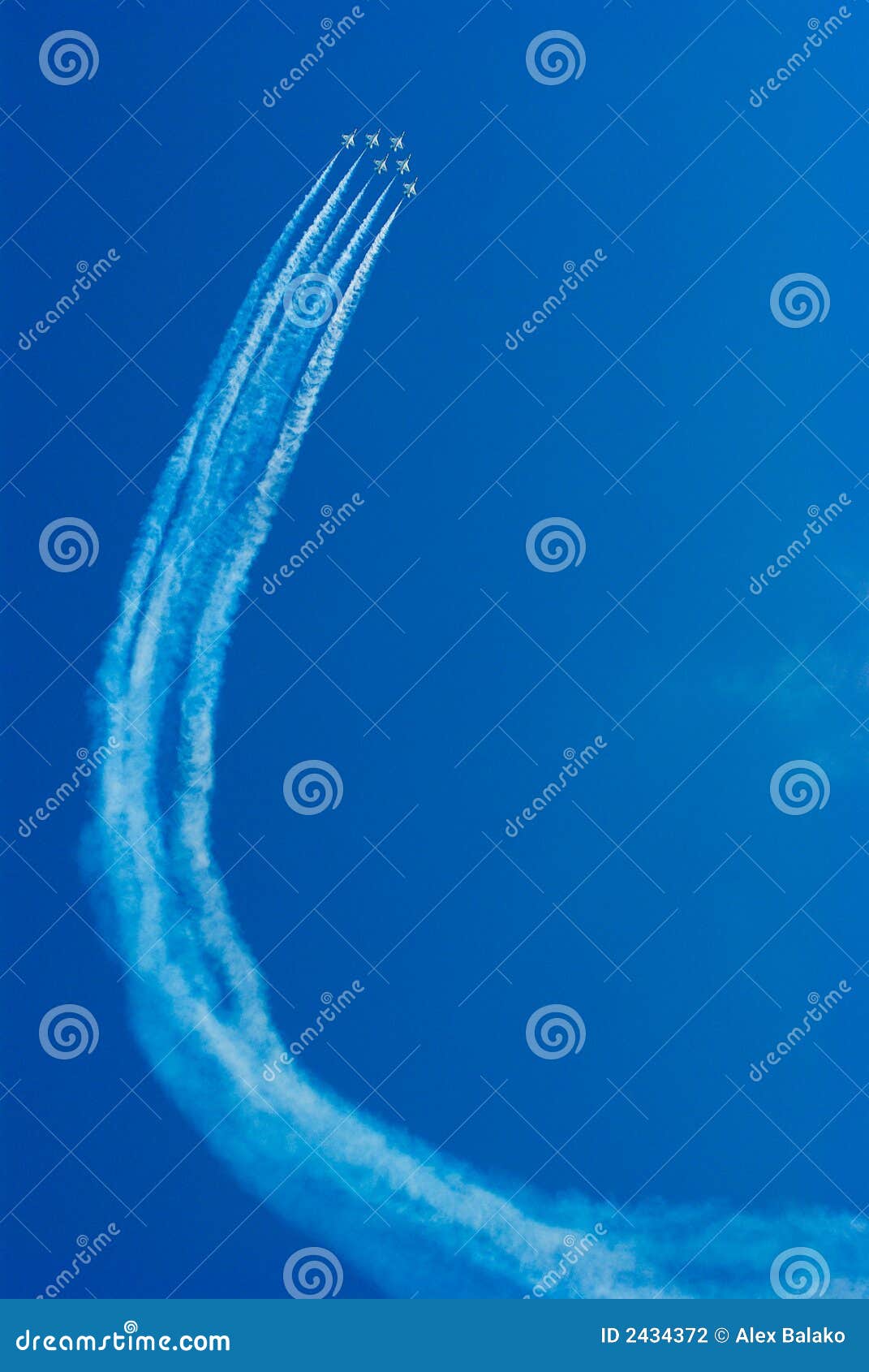 Jet fighters in formation stock photo. Image of loop, looping - 2434372