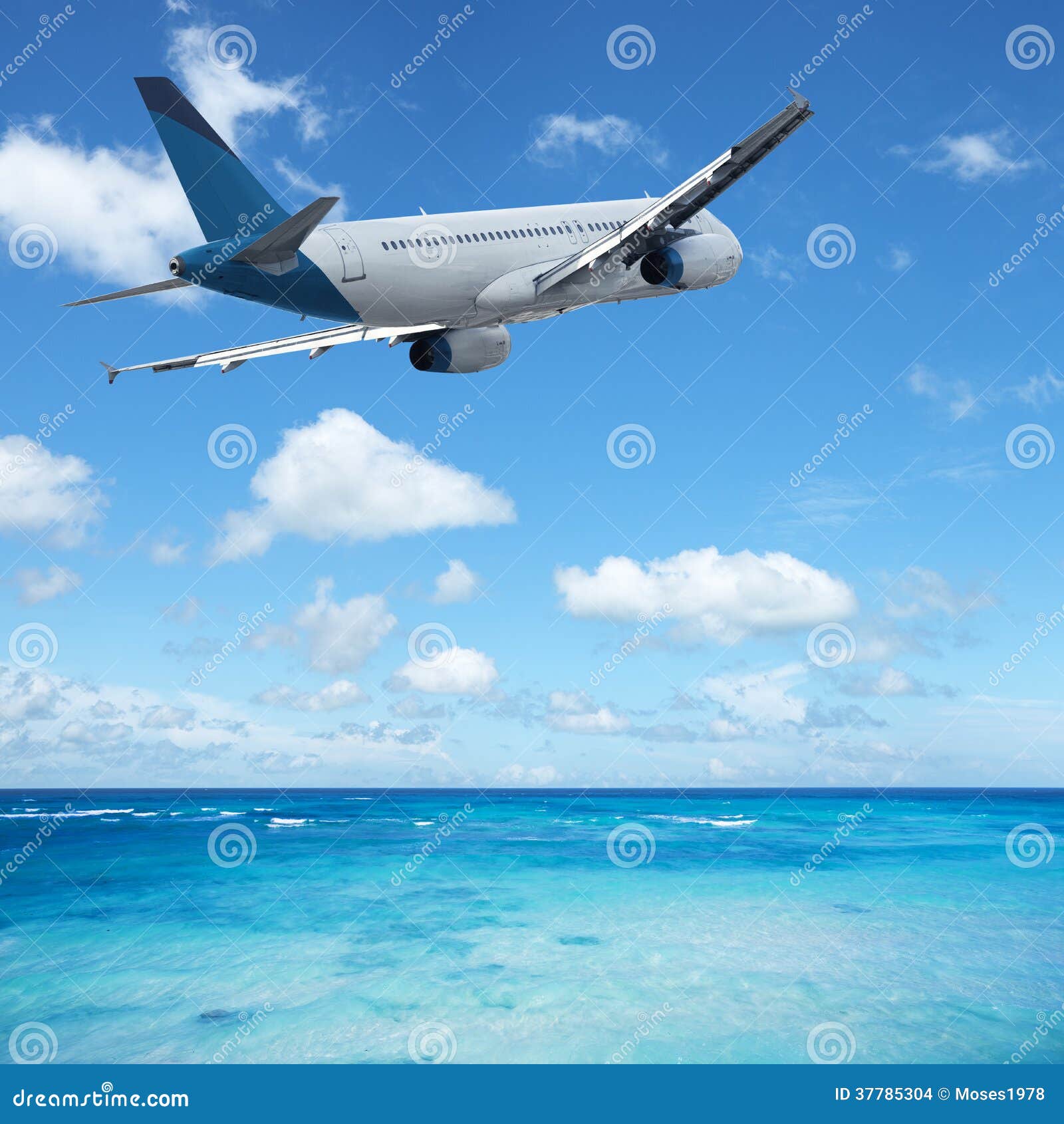 Jet in flight stock photo. Image of summer, resolution - 37785304