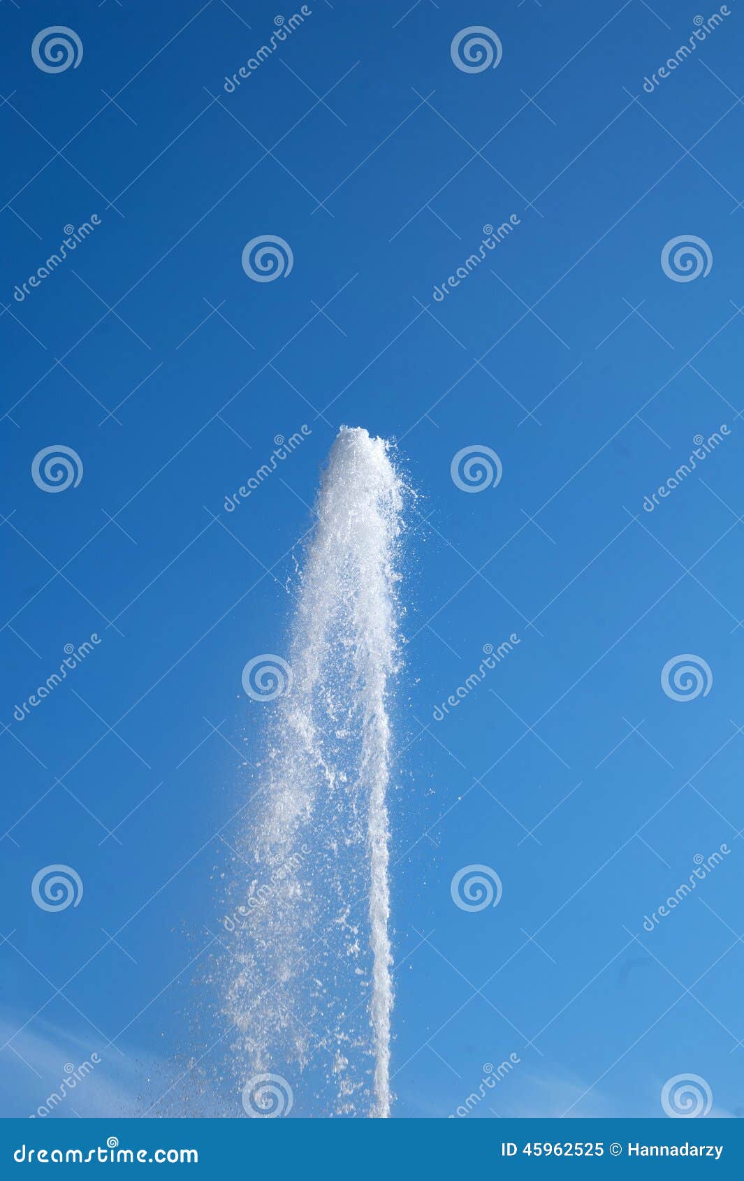 Jet fountain on blue sky stock image. Image of elegance - 45962525