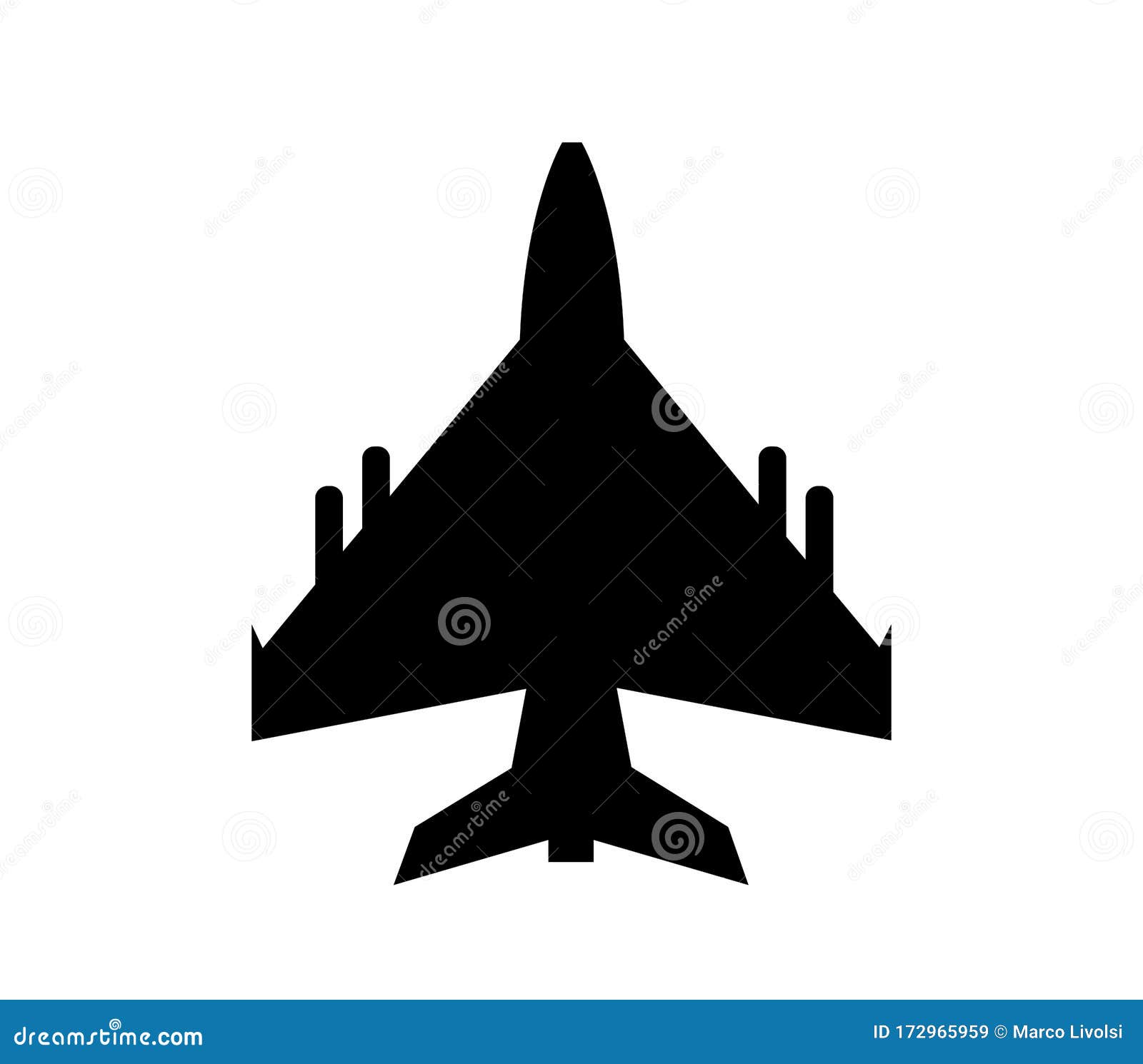 Jet Icon Illustrated in Vector on White Background Stock Illustration ...