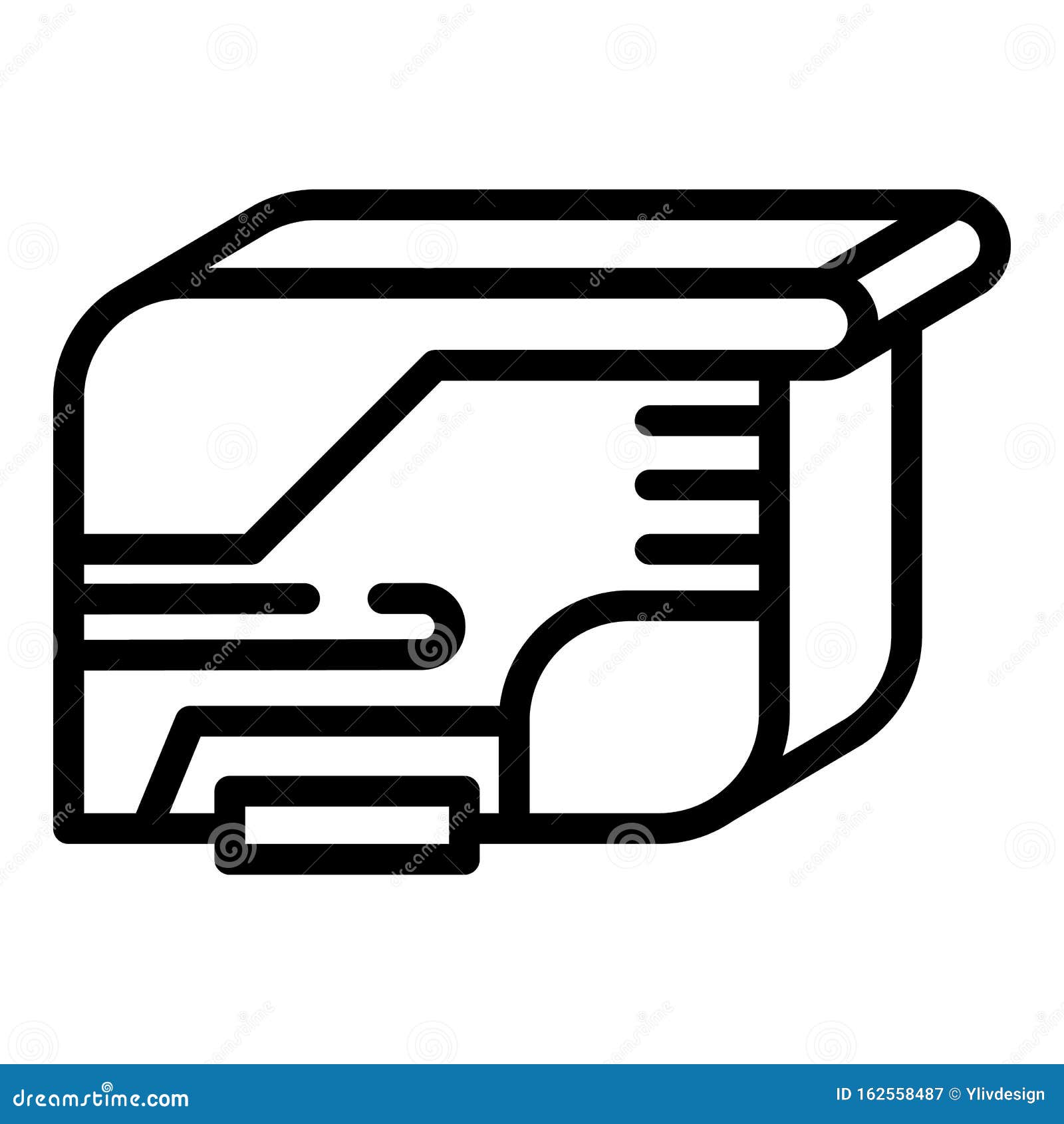 Jet Ink Cartridge Icon, Outline Style Stock Vector - Illustration of ...
