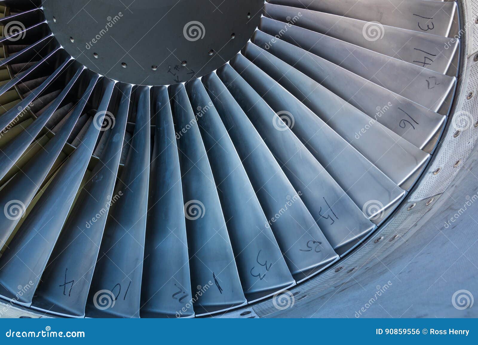 Jet Intake Blades stock photo. Image of turbine, engineering - 90859556