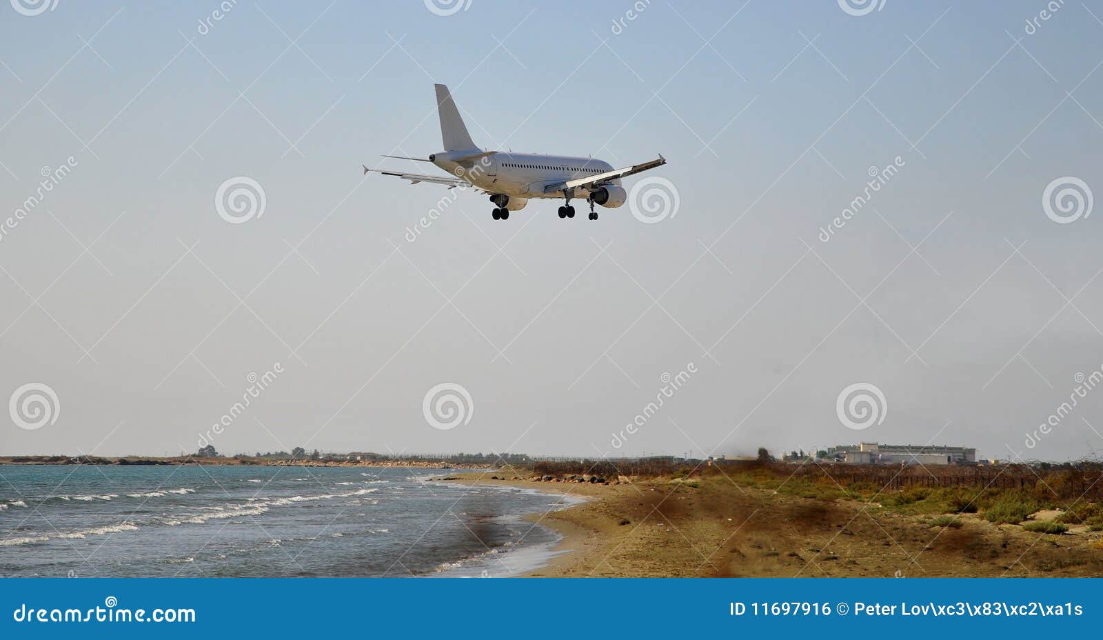 Jet landing stock photo. Image of grand, hideaway, cyprzs - 11697916