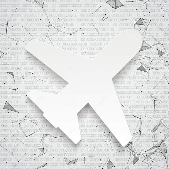 Jet Network Data stock illustration. Illustration of label - 94241292