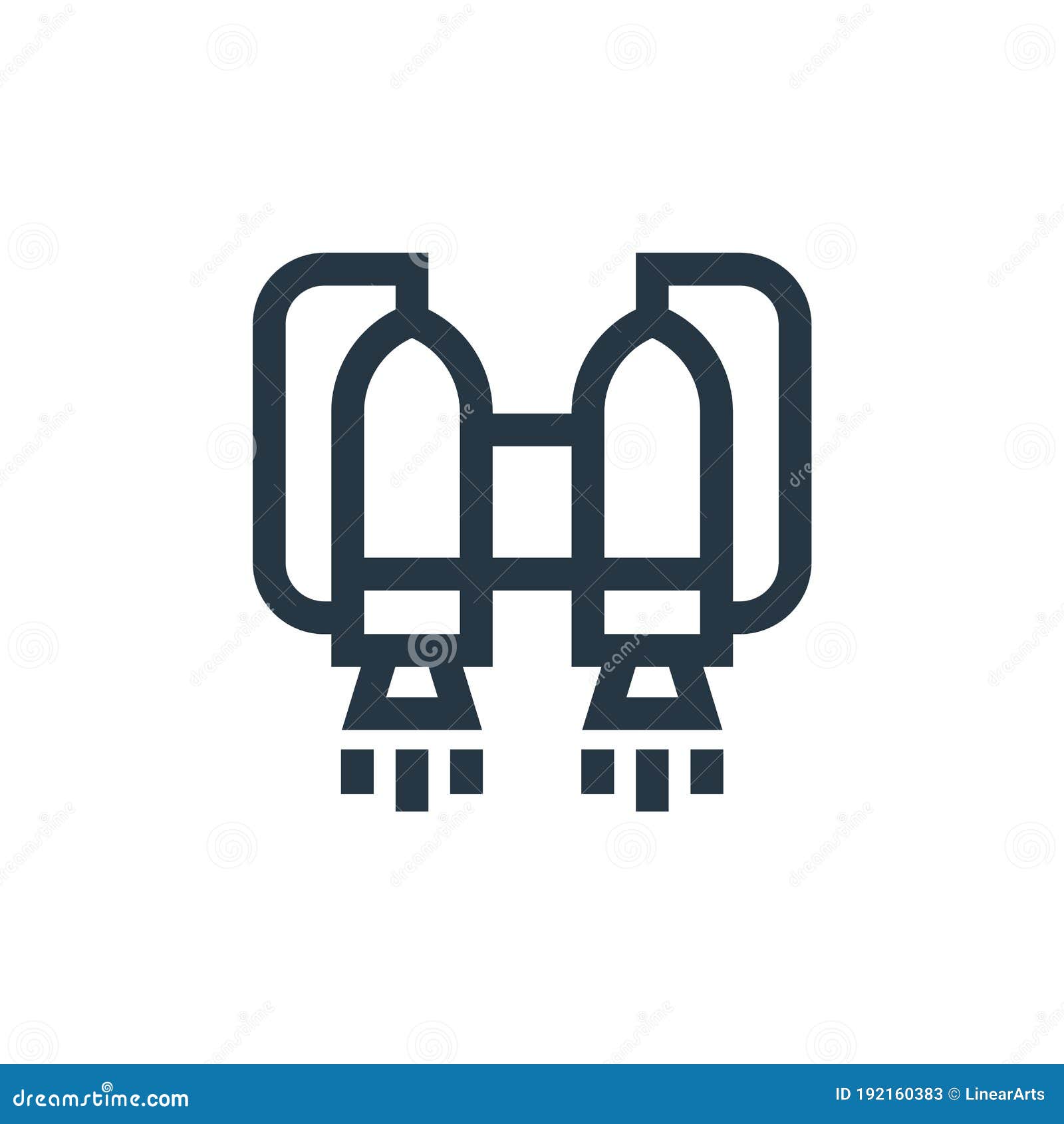 Jet Pack Icon Vector From Futuristic Technology Concept. Thin Line ...