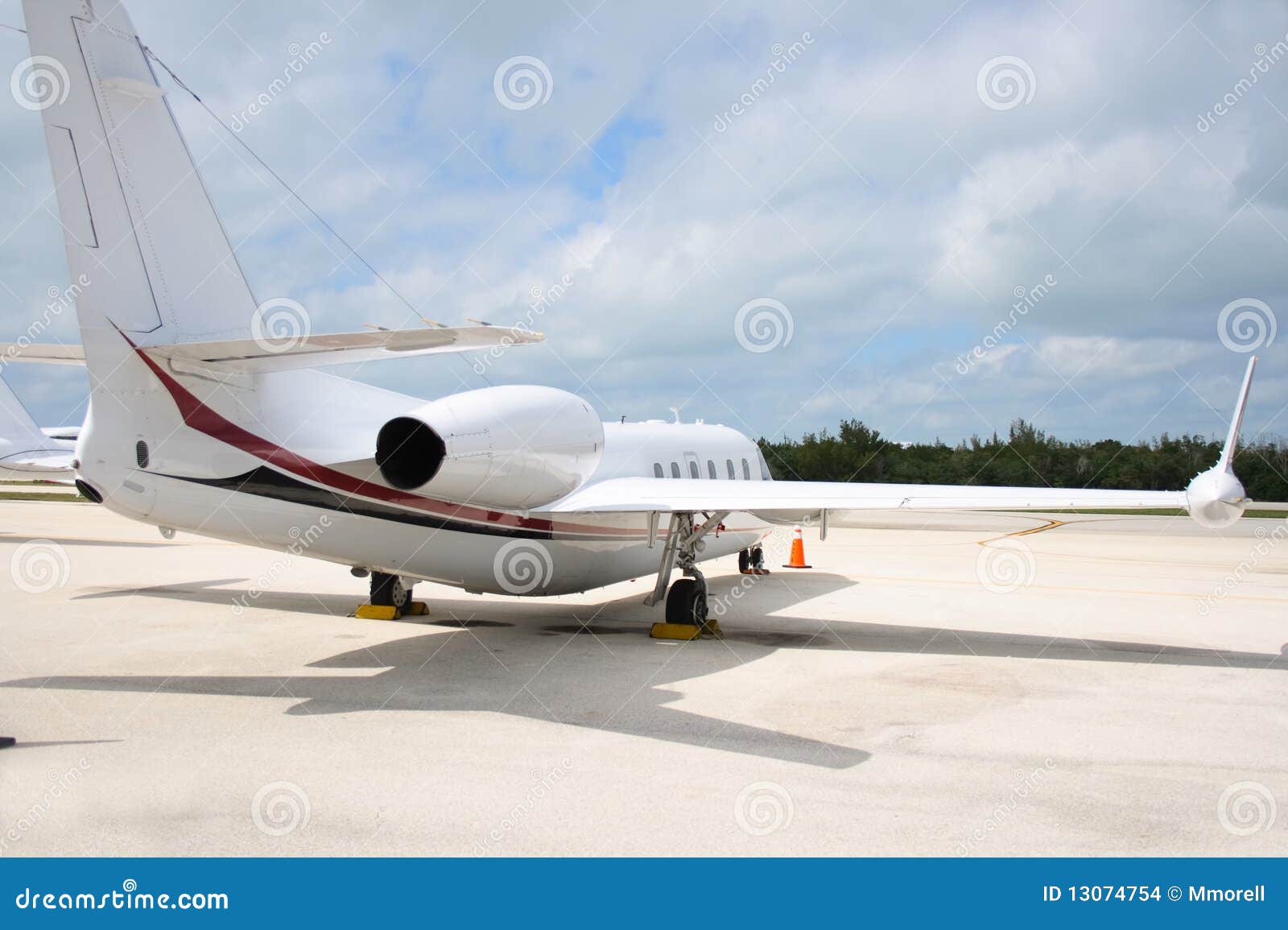 Jet Plane stock photo. Image of runway, airplane, clouds - 13074754