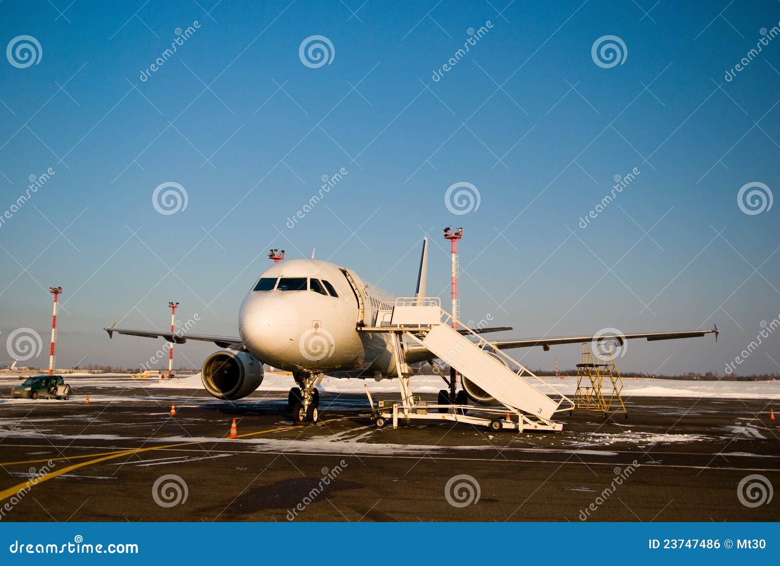 Jet plane stock photo. Image of plane, land, vacation - 23747486