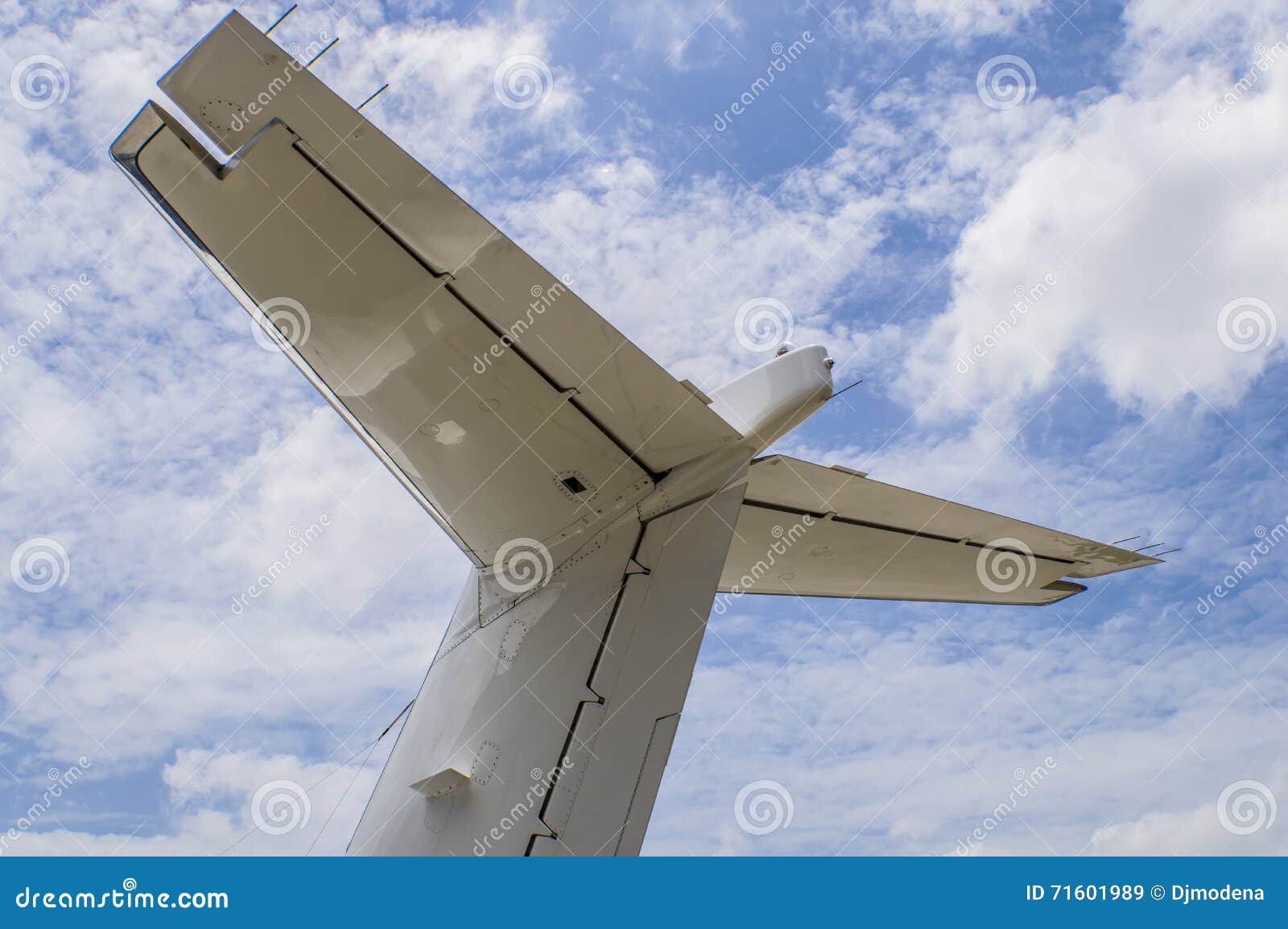 Jet Rear Wings stock image. Image of antennas, glass - 71601989
