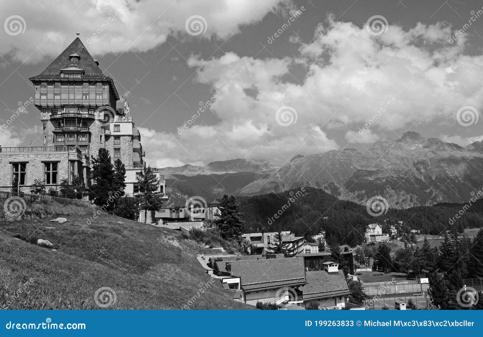 Jet Set Hot Spot: the Badrutt Palace Hotel in St. Moritz Editorial ...