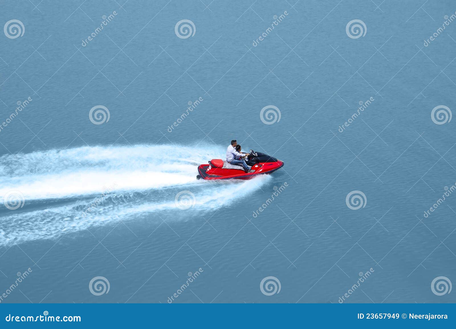 Jet Ski drive stock image. Image of blue, enjoyment, happiness - 23657949
