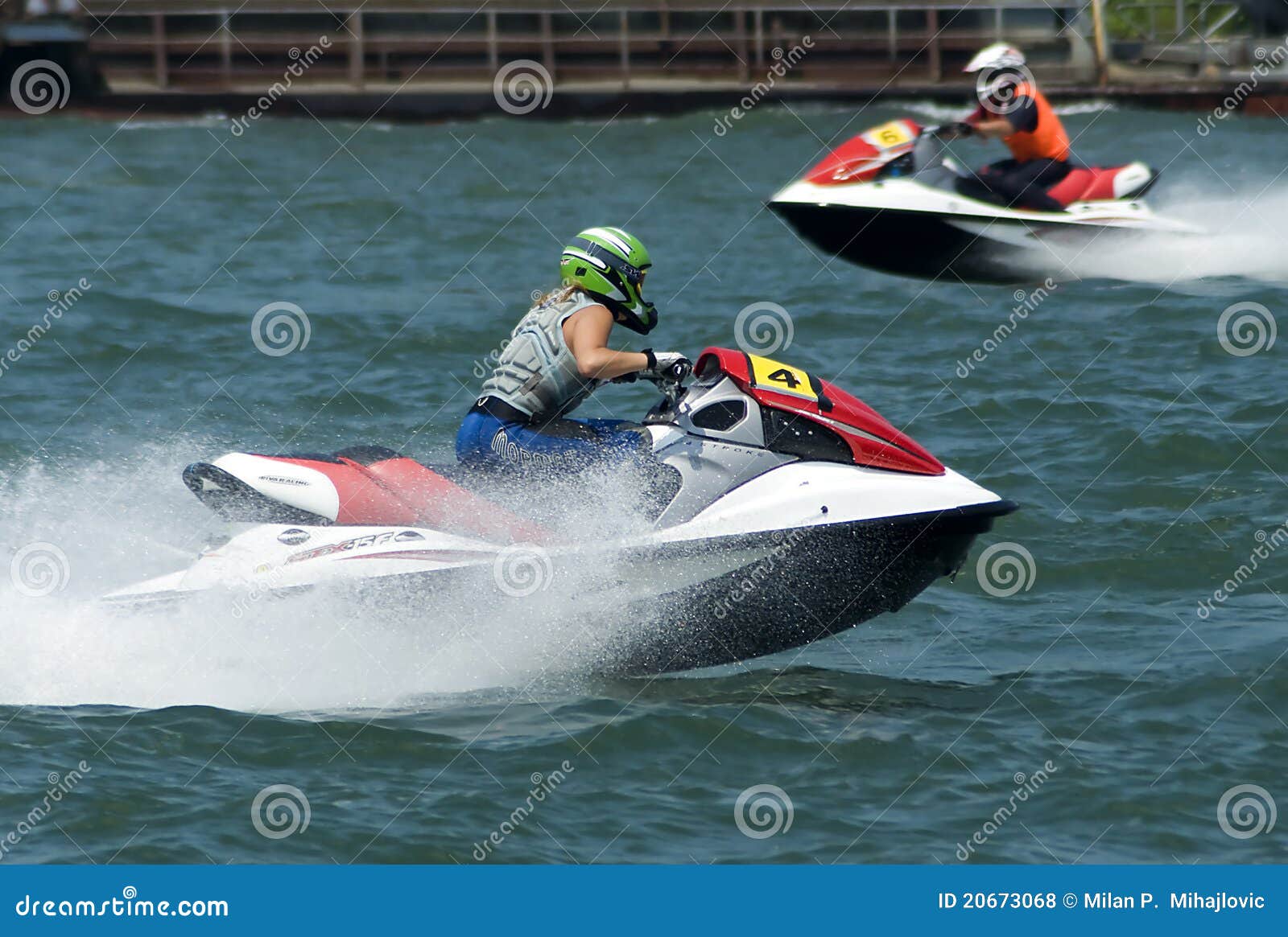 Jet Ski Driver in Attractive Ride Editorial Stock Photo - Image of ...