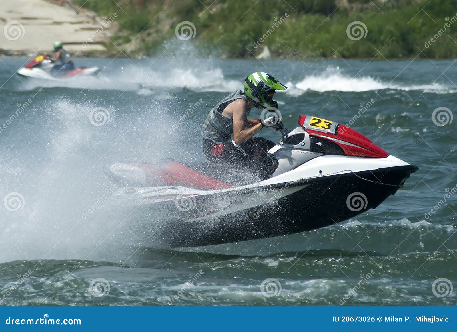 Jet Ski Driver Fly with Boat Editorial Photo - Image of speed, marko ...