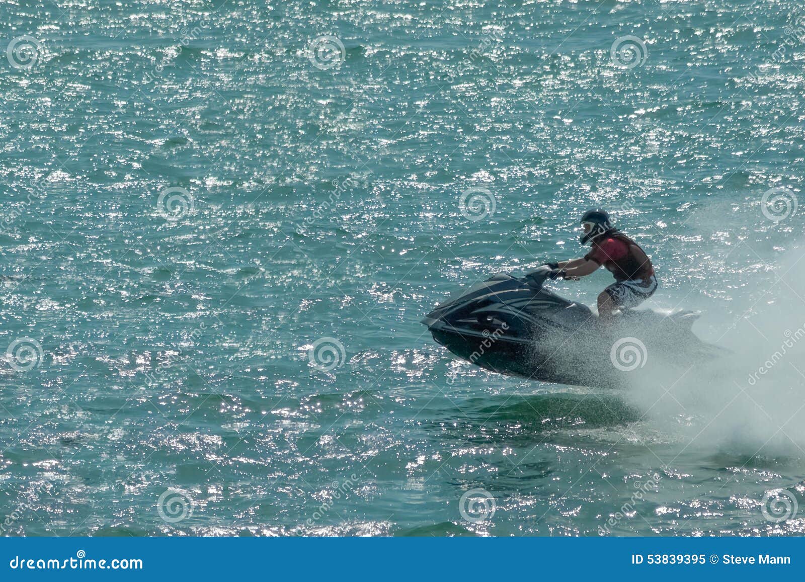 Jet-ski rider stock image. Image of jumping, horsepower - 53839395