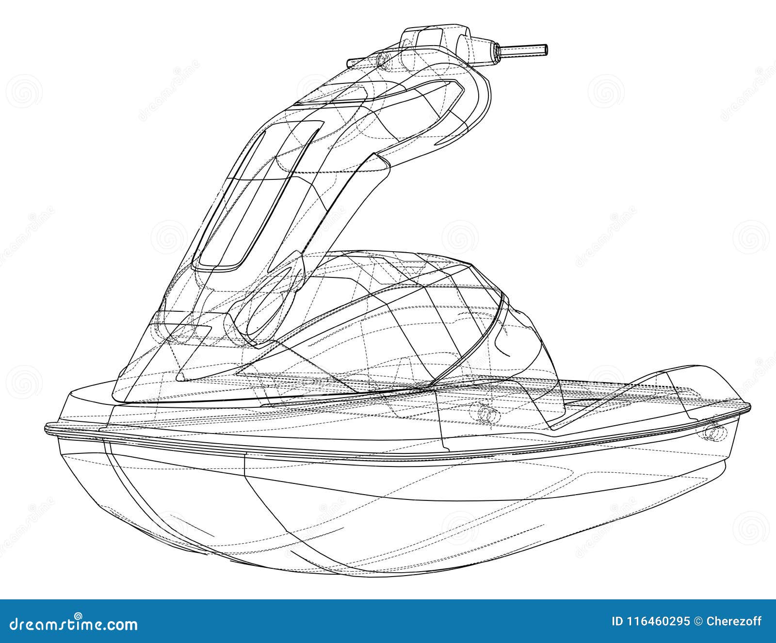 Jet Ski Waverunner Vector | CartoonDealer.com #80983291