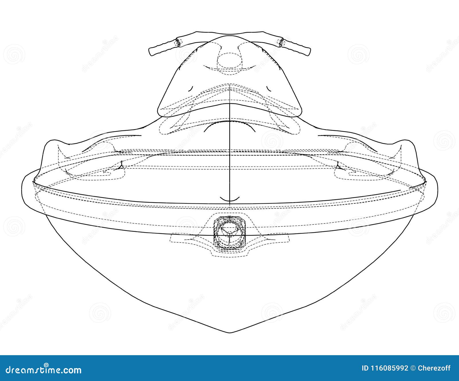 Jet ski sketch. Vector stock vector. Illustration of fast - 116085992