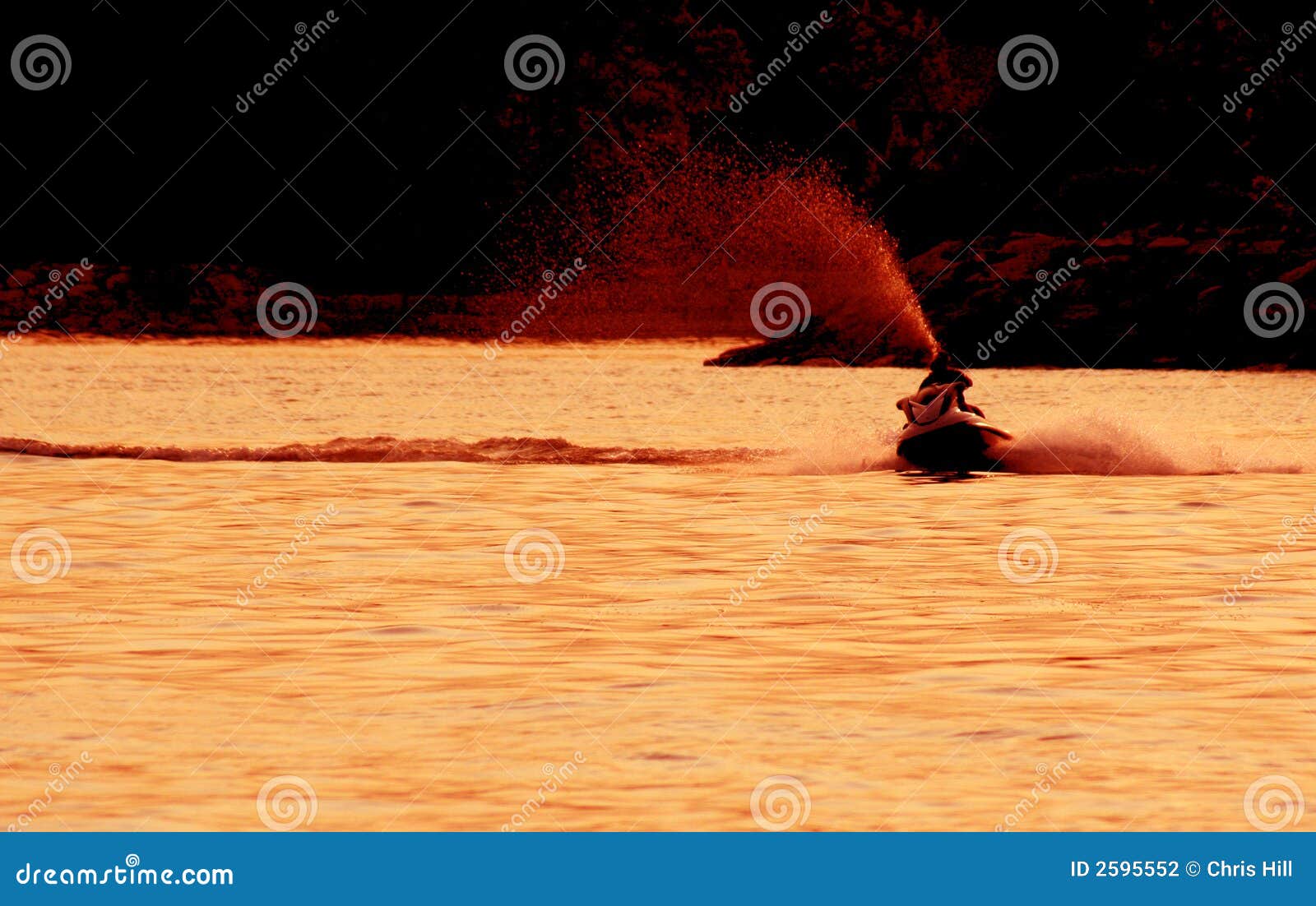 Jet Ski Spray stock photo. Image of vehicle, spray, surf - 2595552