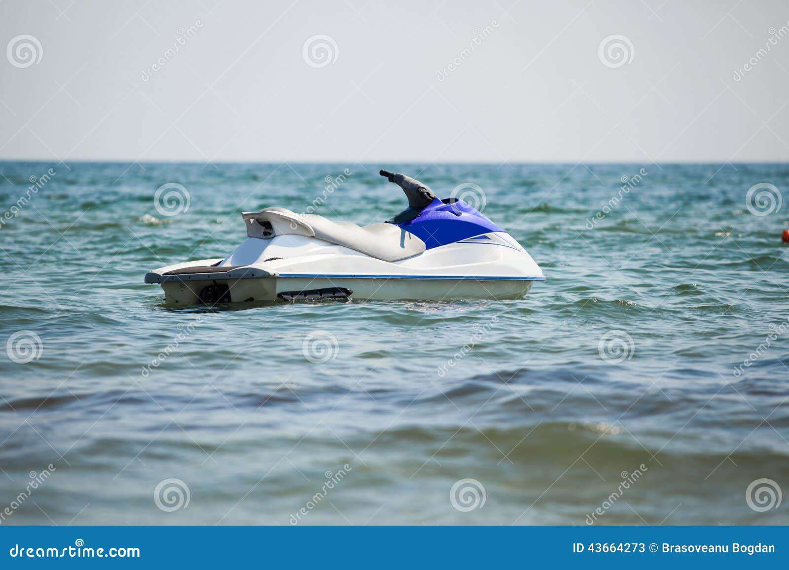 Jet ski in water stock image. Image of scene, summer - 43664273