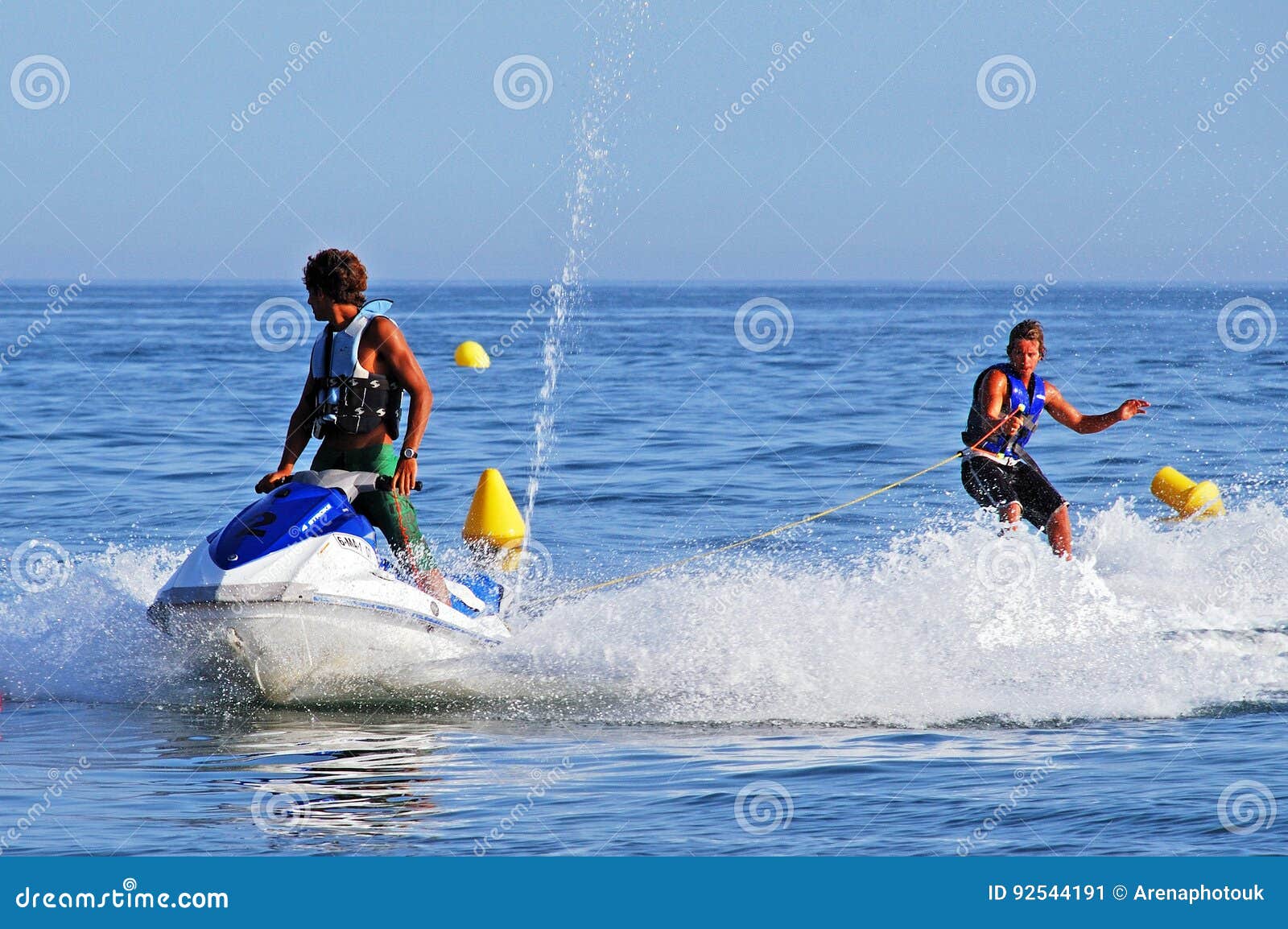 Jet Skier and Water Skier, Marbella. Editorial Photo - Image of western ... Jet Skier and Water Skier, Marbella. Editorial Photo - Image of western ...