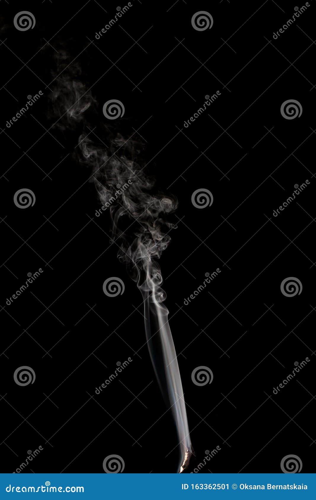 Jet of Smoke on a Black Background Stock Image - Image of gray, black ...