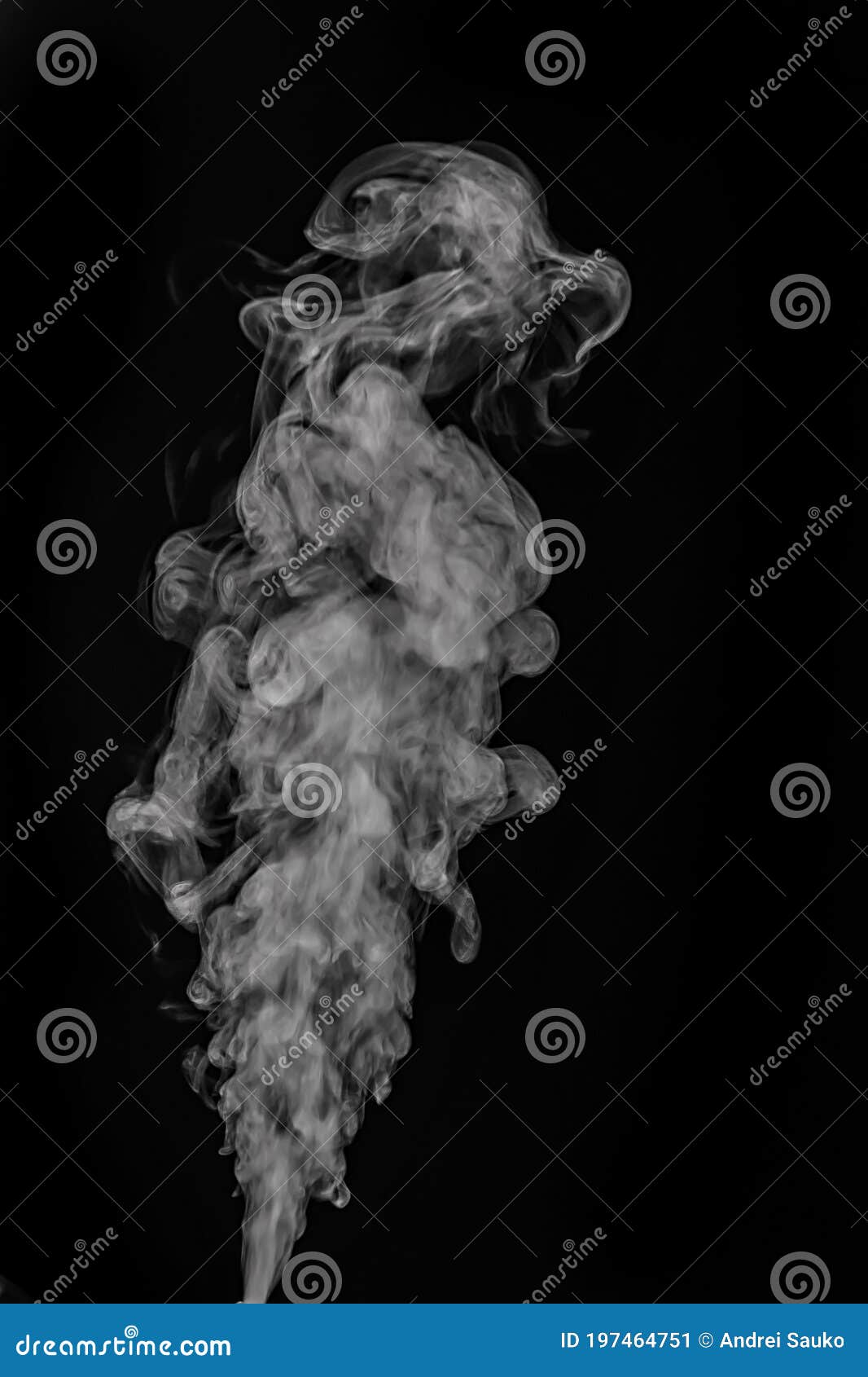 A Jet of Smoke on a Black Background Stock Image - Image of design ...
