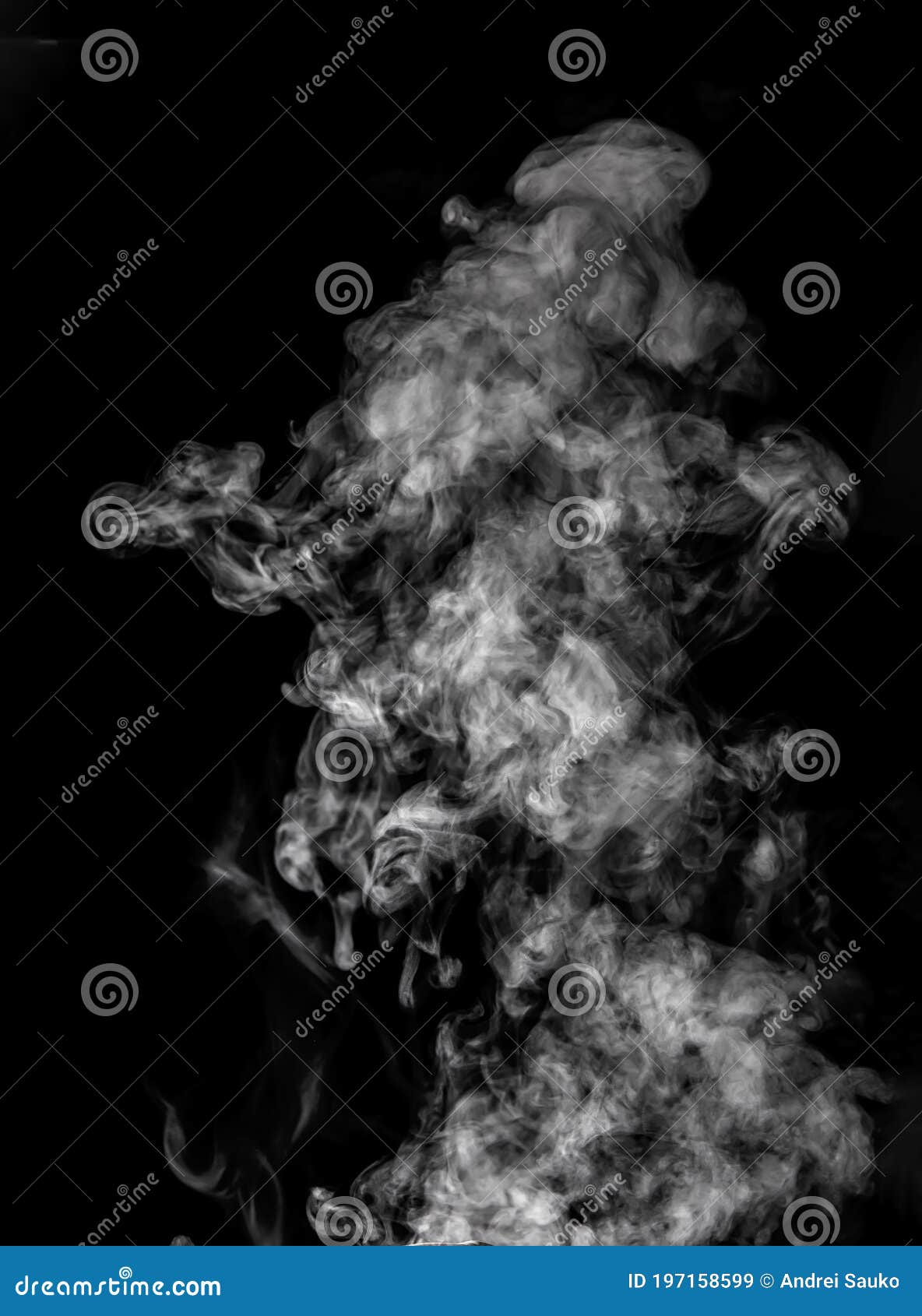 A Jet of Smoke on a Black Background Stock Image - Image of flowing ...