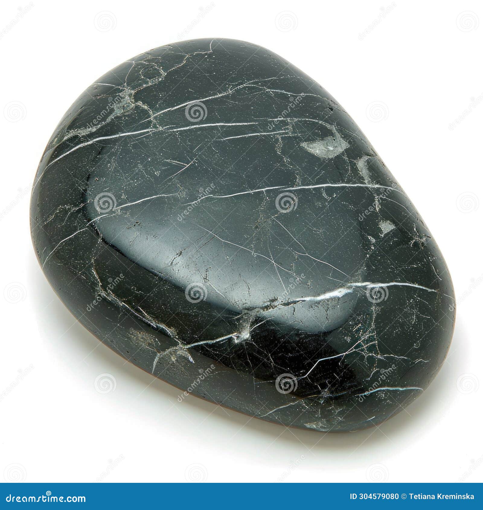 Jet Stone Exhibiting Its Deep Black Elegance and Smooth Texture, on a ...