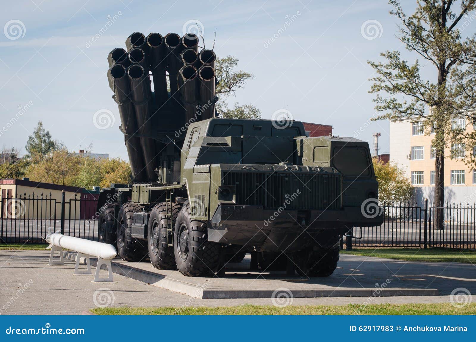 Jet System of Volley Fire Smerch Stock Image - Image of rockets, mlrs ...