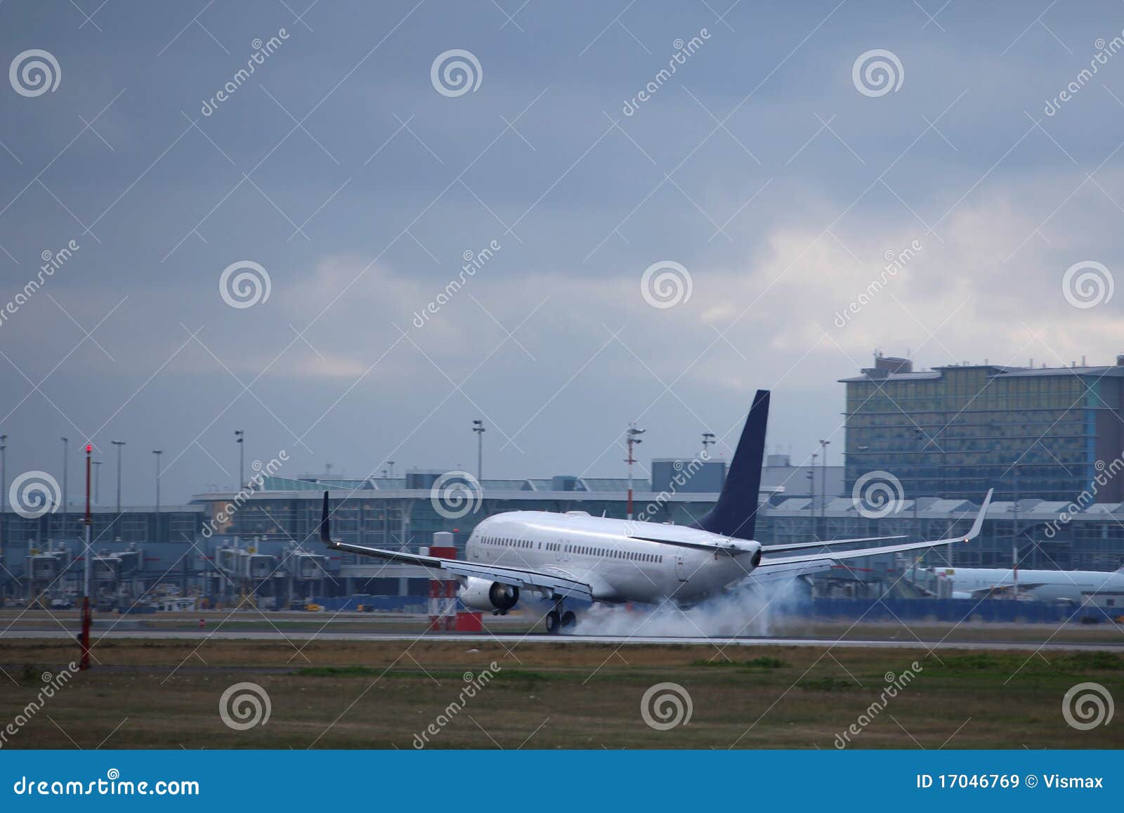 Jet Touchdown stock image. Image of transport, flying - 17046769
