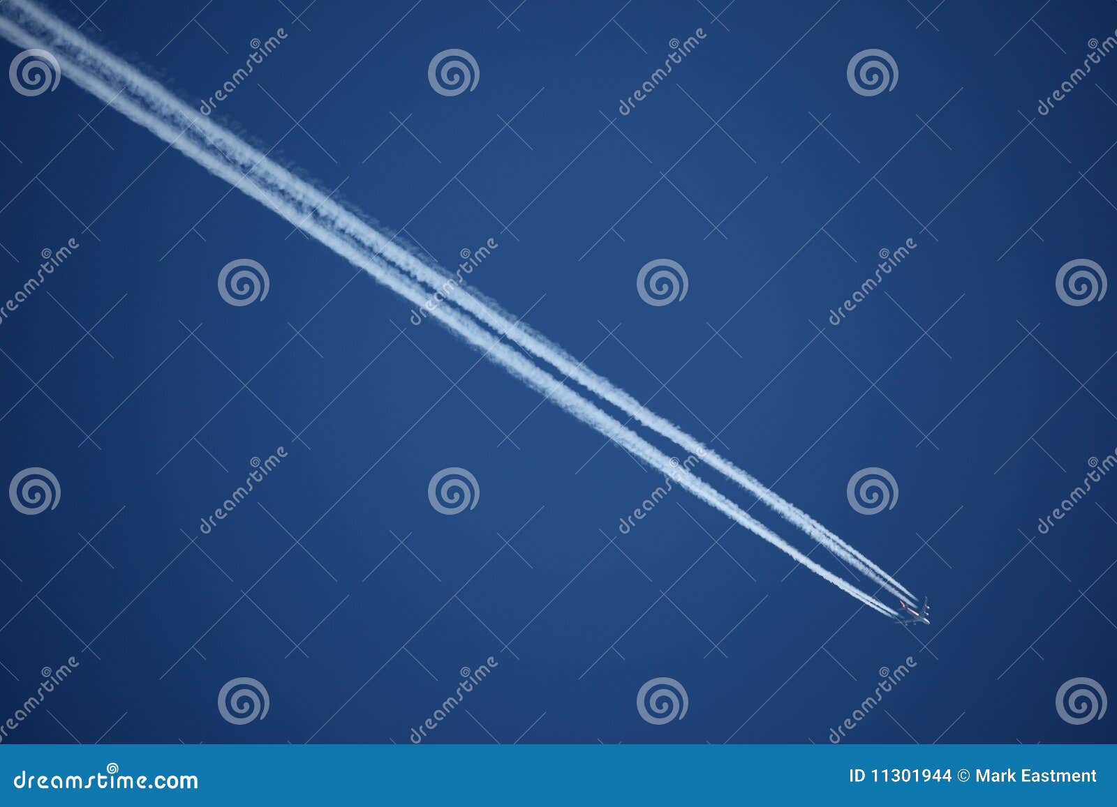 Jet Trail stock photo. Image of flying, holiday, airplane - 11301944