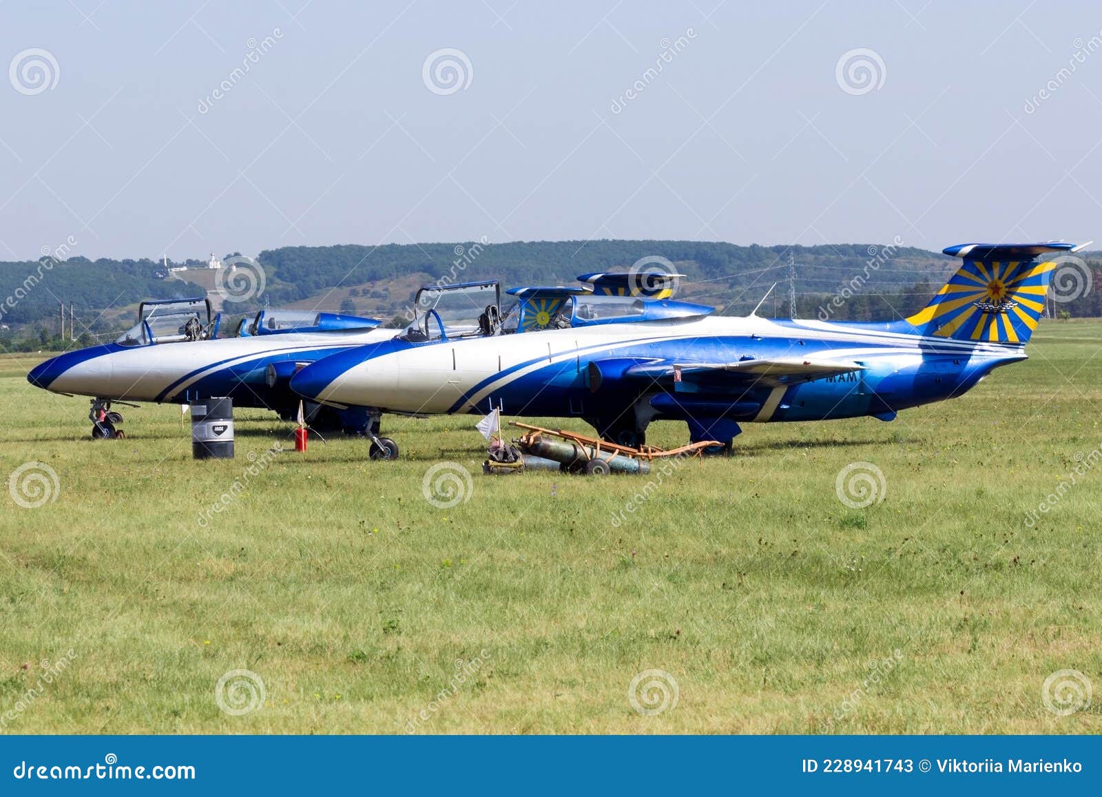 Jet Training Aircraft L-29 Dolphin Stock Image - Image of flying ...