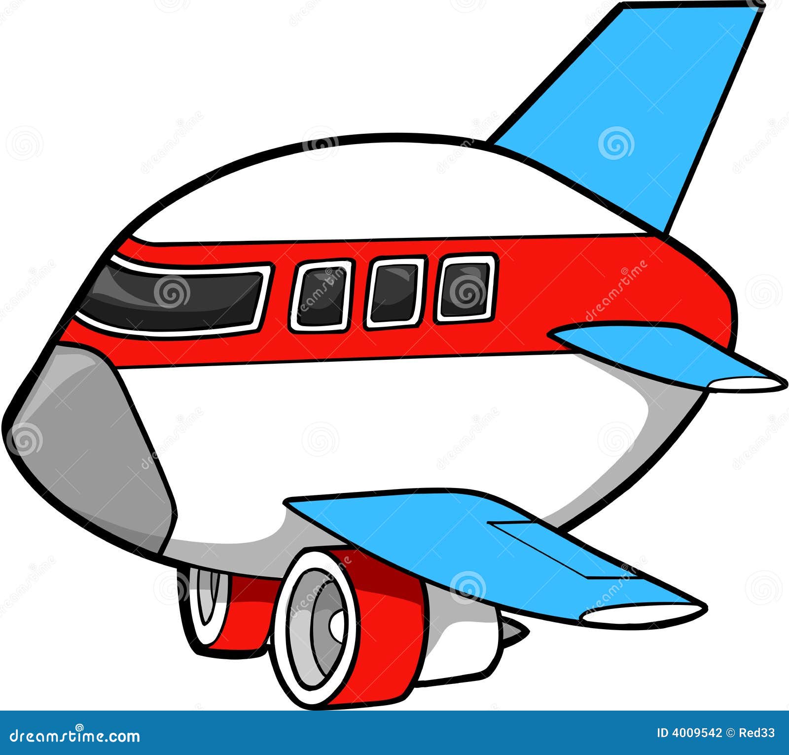 Jumbo Jet Vector Icon On White Background. Flat Vector Jumbo Jet Icon ...