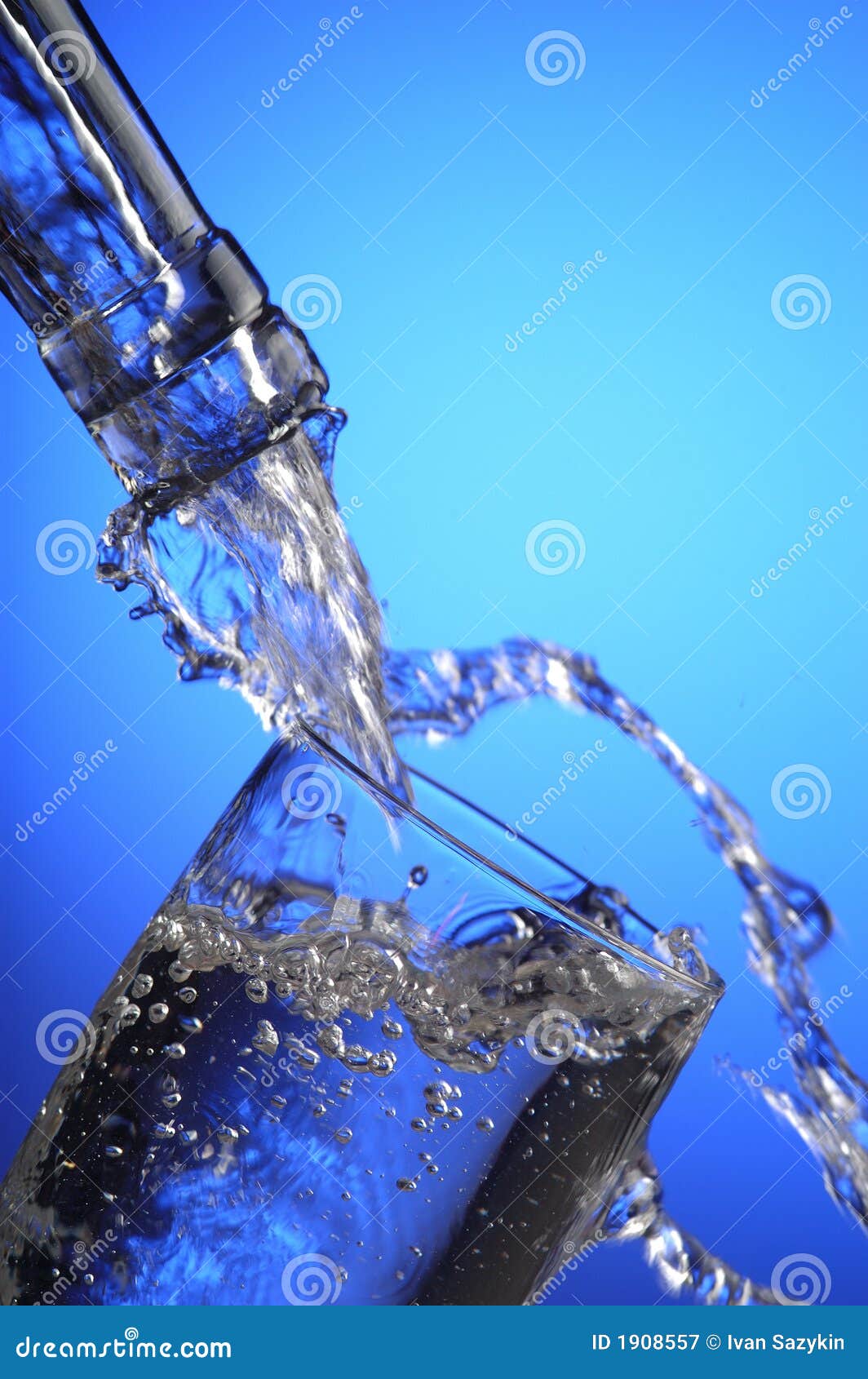 A jet of water #3 stock image. Image of sparks, blue, water - 1908557