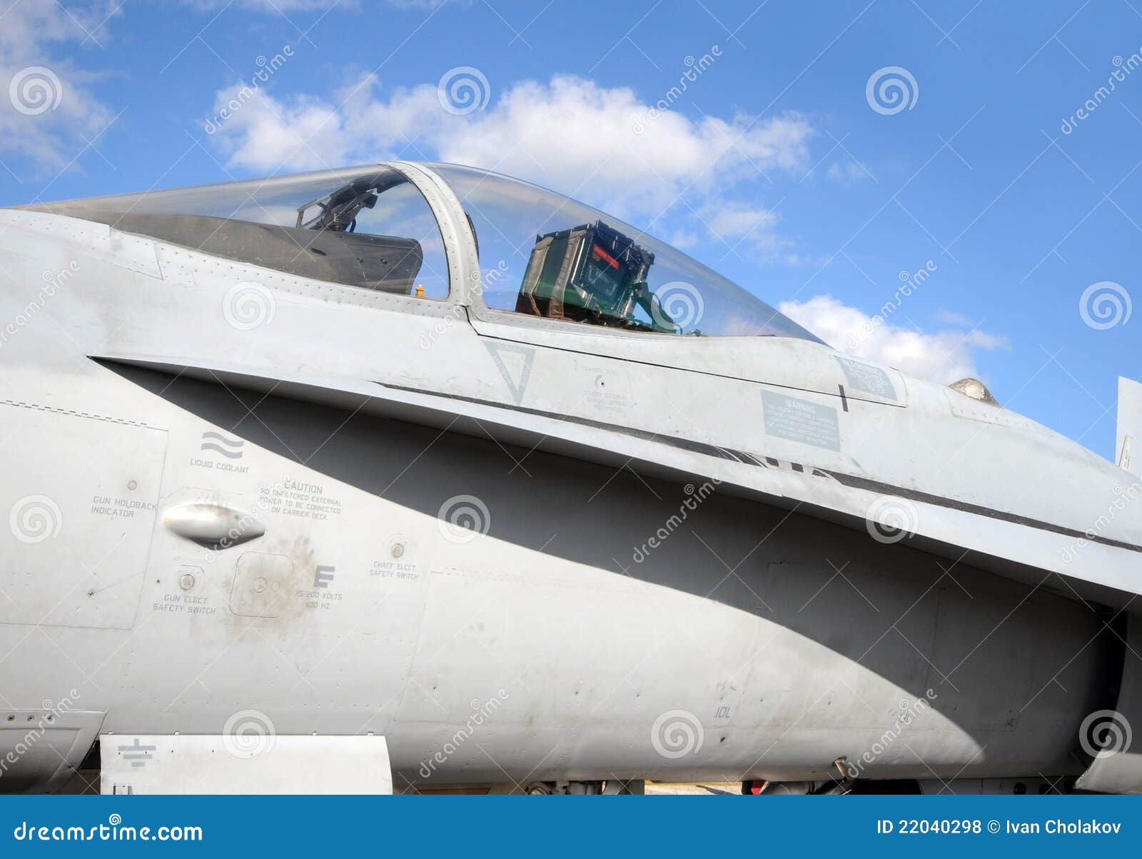 Jetfighter cockpit stock photo. Image of aircraft, airplane - 22040298