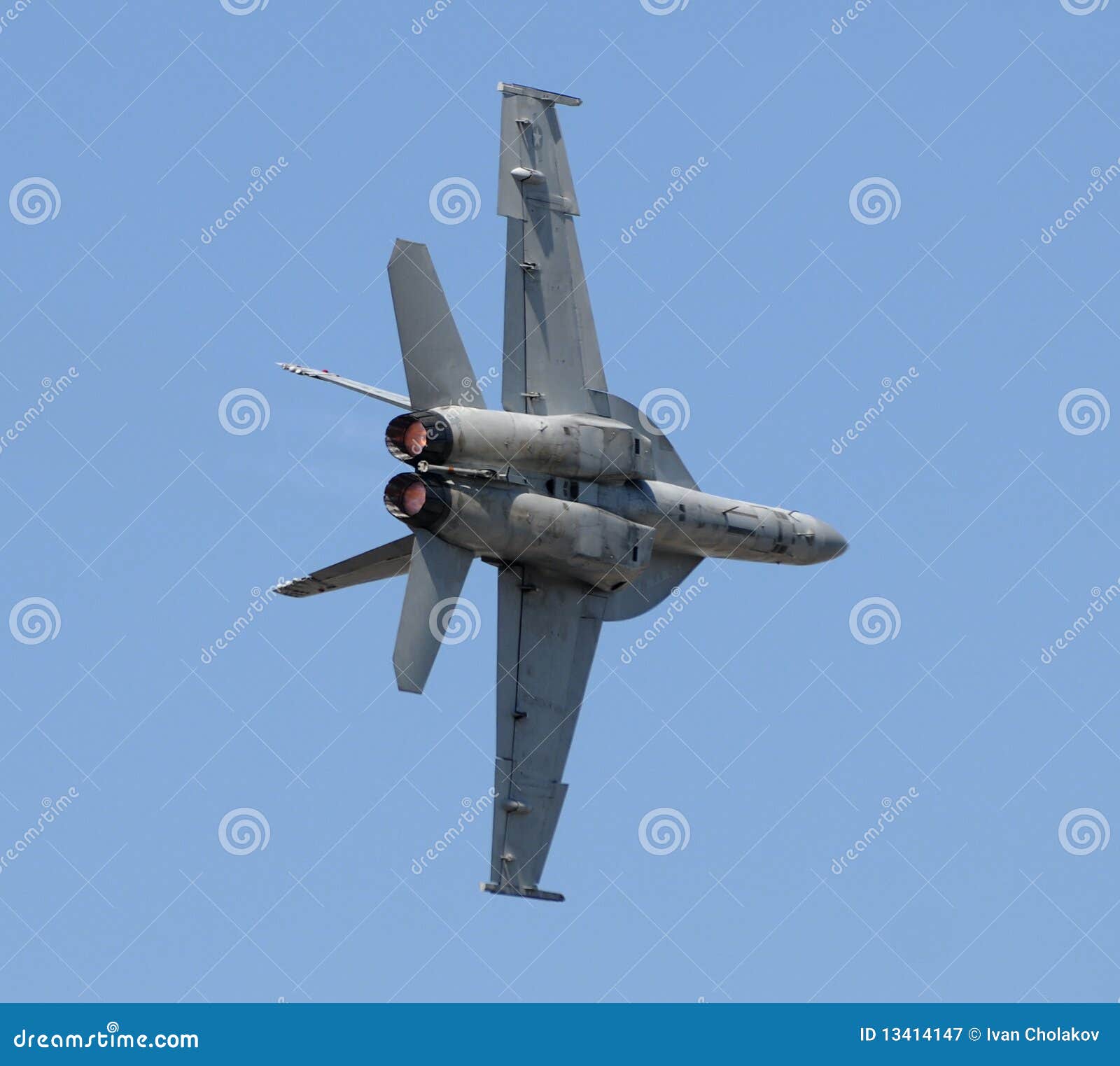 Jetfighter in flight stock image. Image of midair, military - 13414147