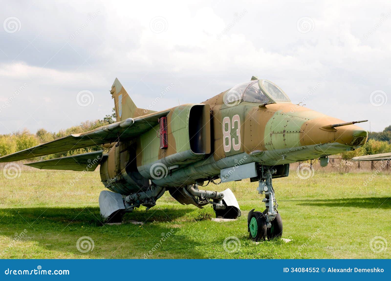 Jetfighter Mig-27. stock photo. Image of historic, cockpit - 34084552