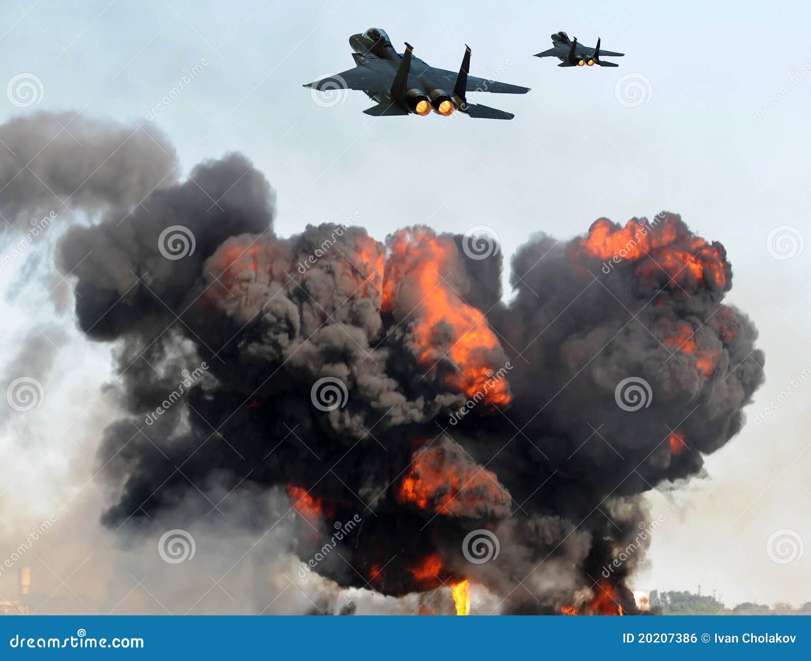 Jetfighters in attack stock photo. Image of jetfighters - 20207386