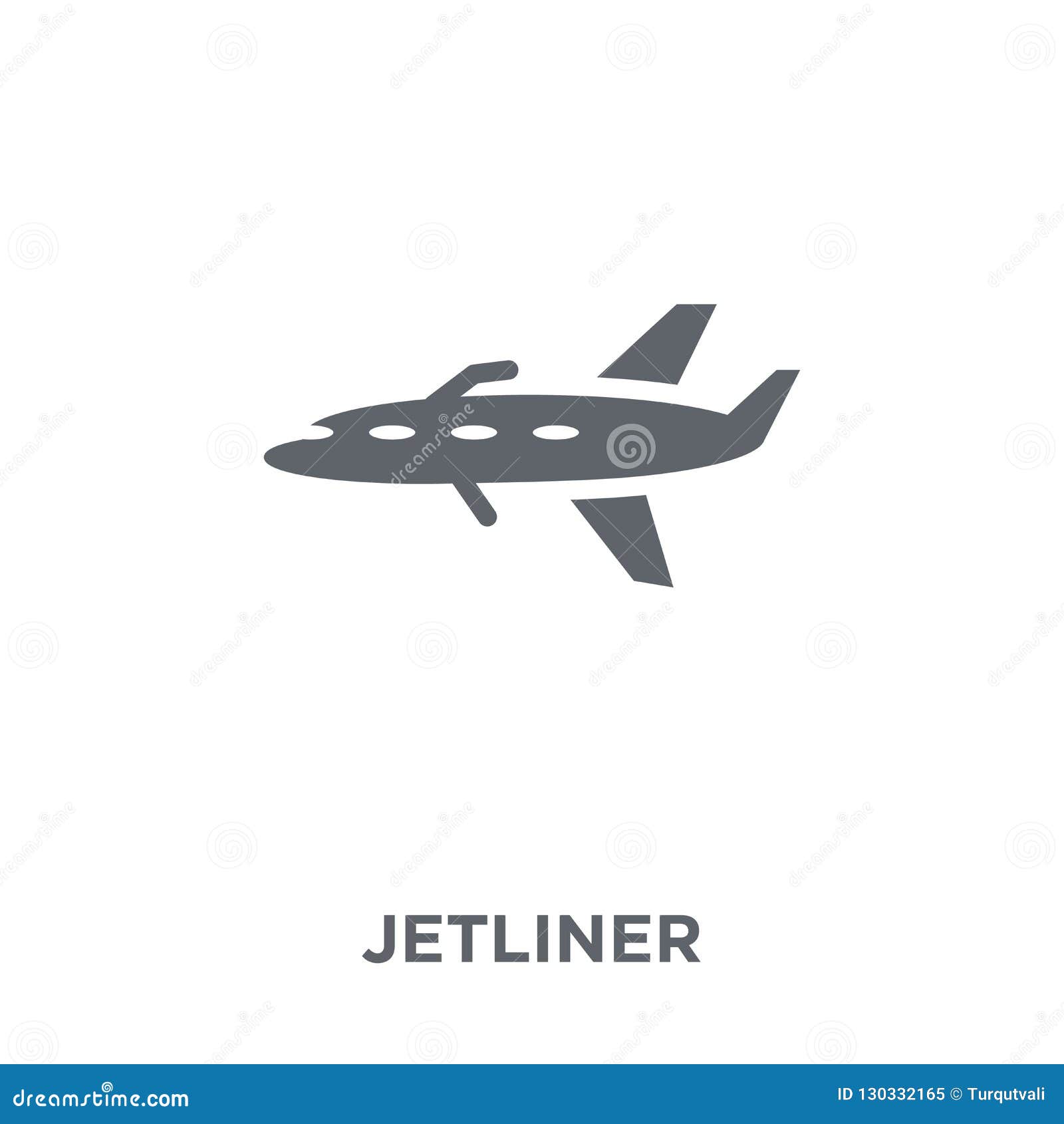 Jetliner Icon. Trendy Jetliner Logo Concept On White Background Vector ...