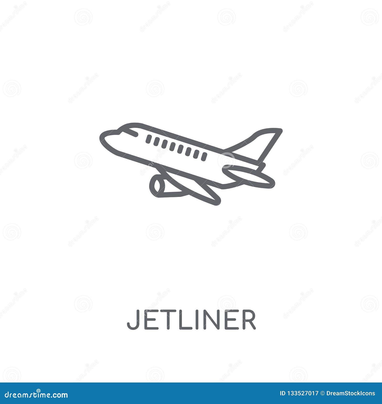 Jetliner Icon. Trendy Jetliner Logo Concept On White Background Vector ...