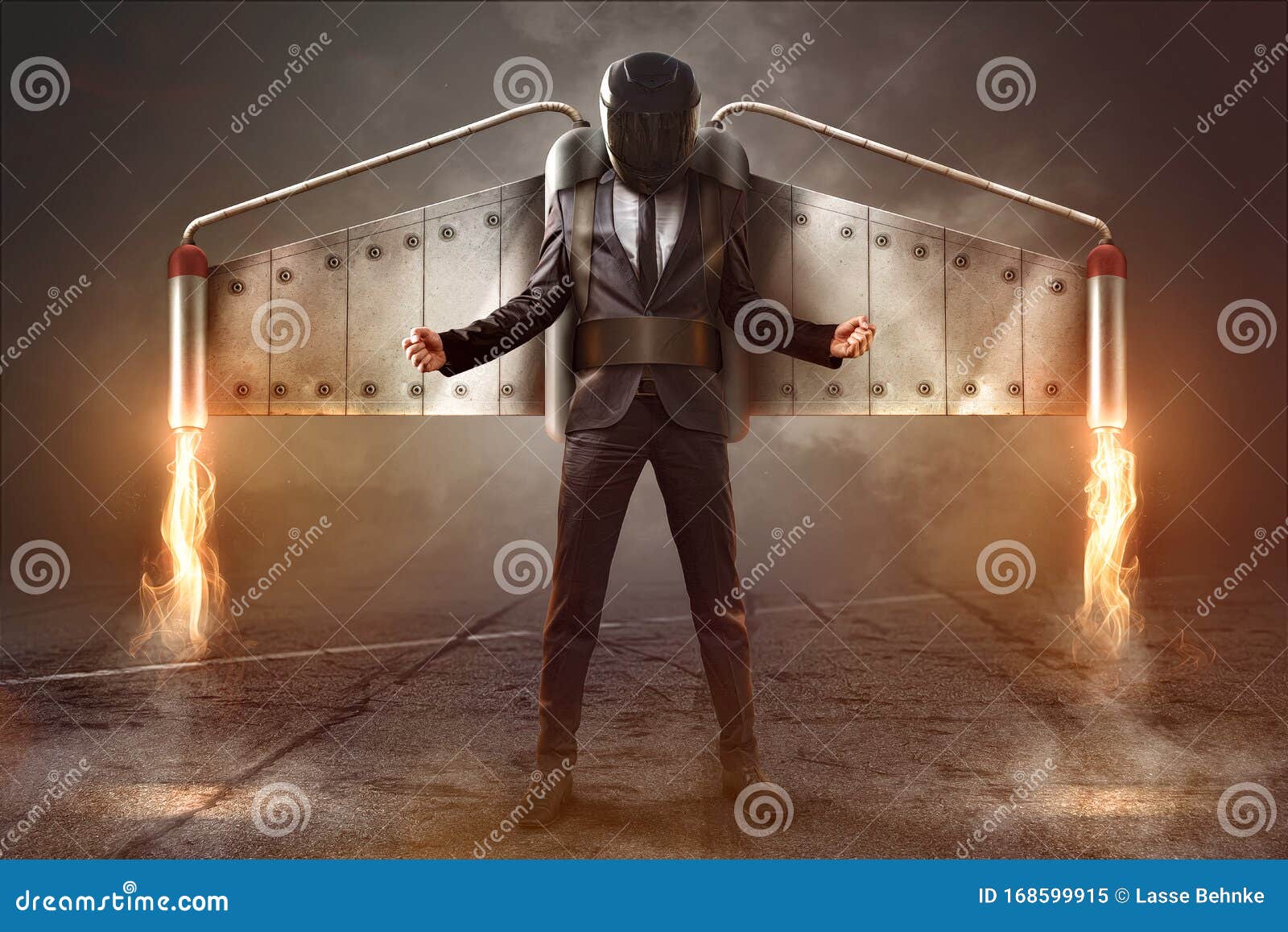 Jetpack Businessman stock image. Image of selfemployment - 168599915
