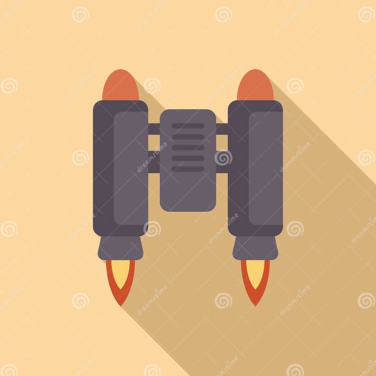 Jetpack is Flying Forward Generating Thrust for Flight Stock ...