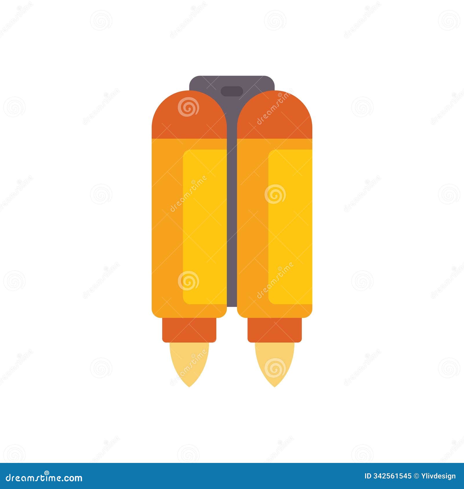 Jetpack Takeoff Icon Cartoon Vector | CartoonDealer.com #348614309