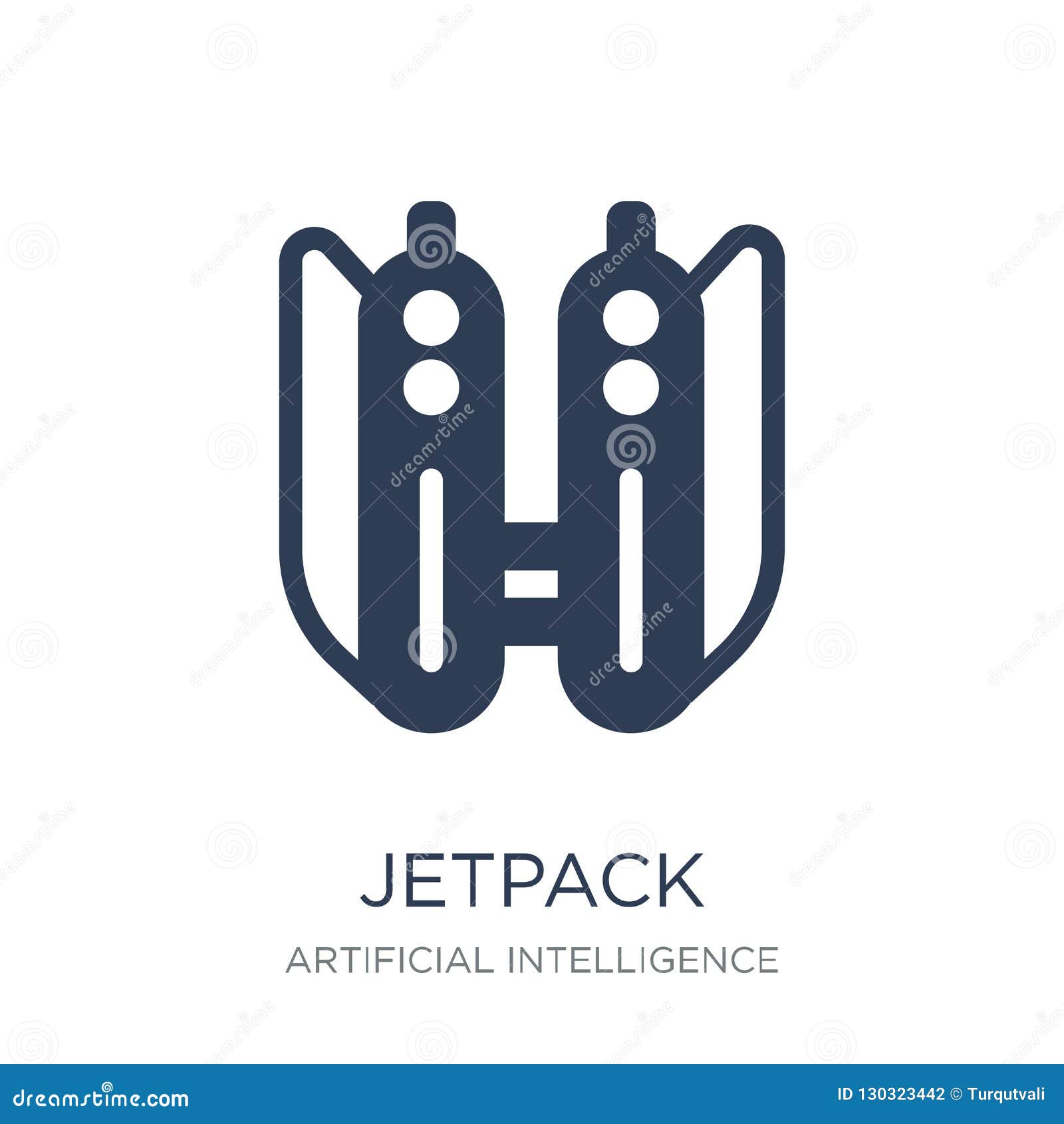 Jetpack Icon. Trendy Flat Vector Jetpack Icon on White Backgroun Stock ...