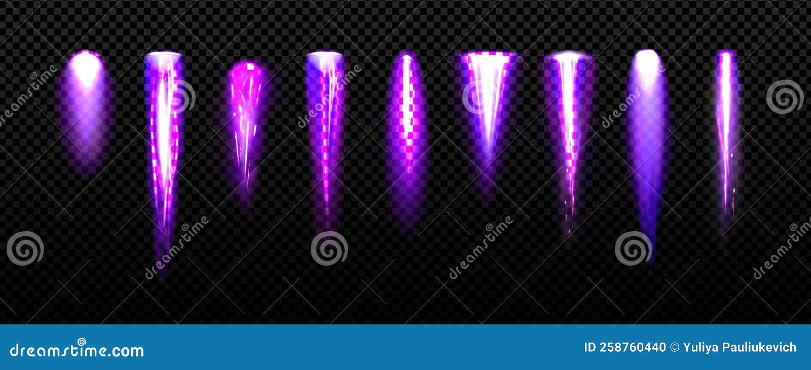 Jetpack Light, Purple Fire Flames of Space Rocket Stock Illustration ...