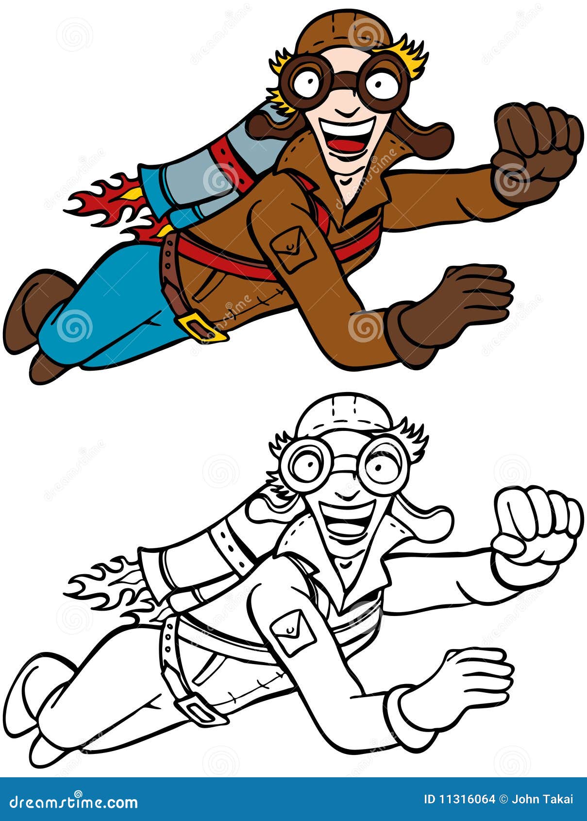 Jetpack Cartoons, Illustrations & Vector Stock Images - 3190 Pictures ...