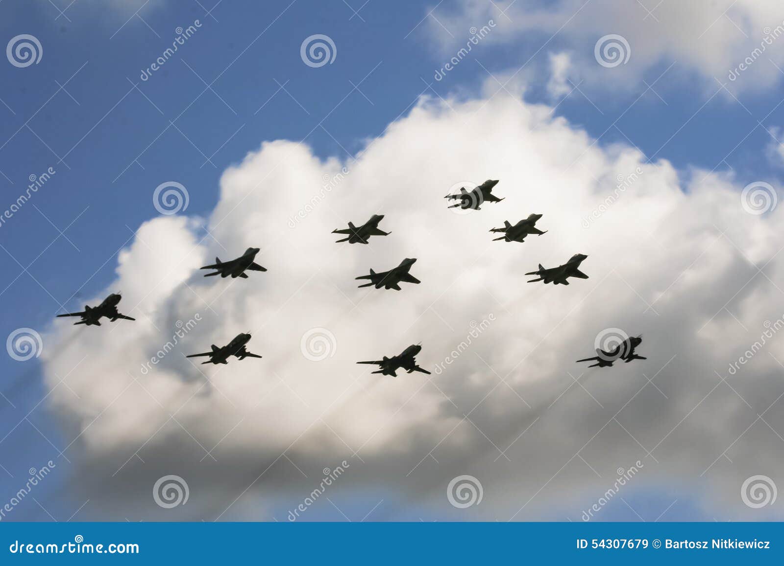 Jets in action stock image. Image of mach, flight, airshow - 54307679