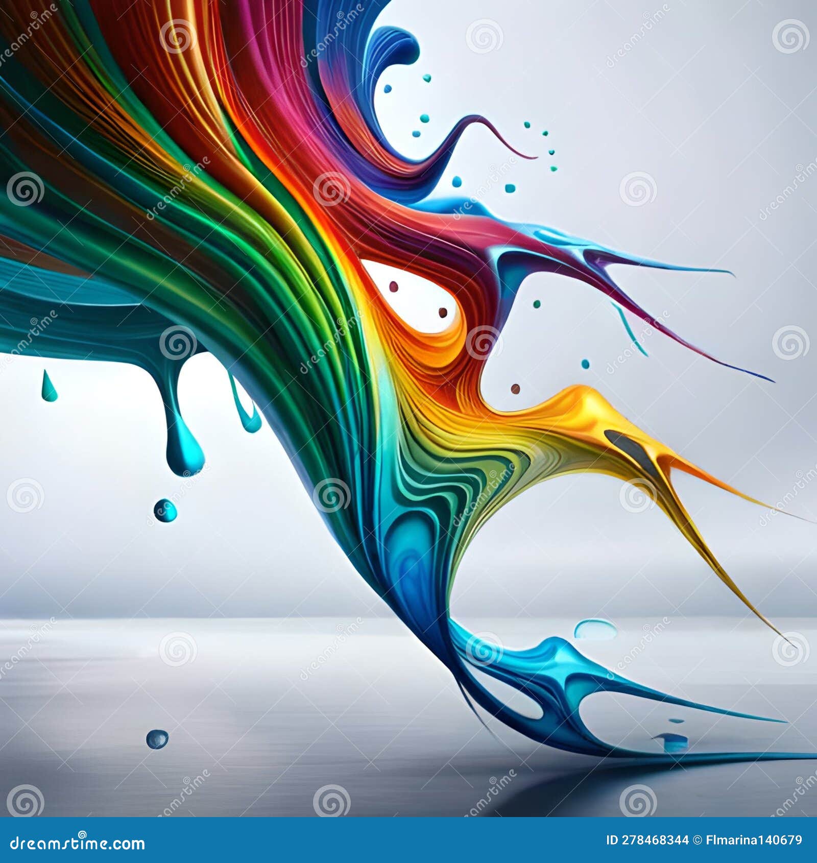 Jets of Paint on a Light Background. Wallpaper, Photo Background Stock ...