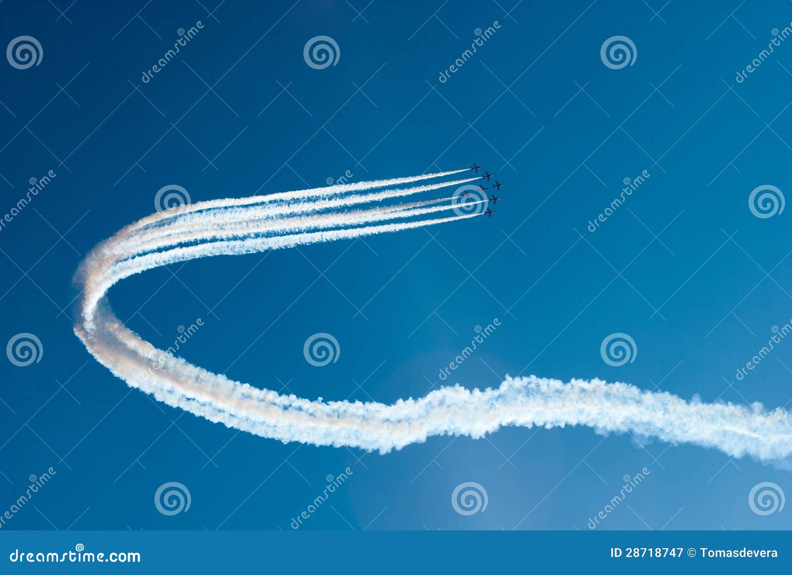 Jets on sky with smoke editorial photography. Image of exhibition ...