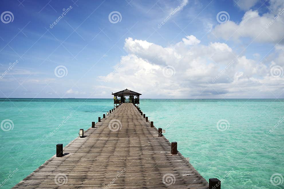 Jetty stock photo. Image of luxury, port, beach, cloud - 10468866