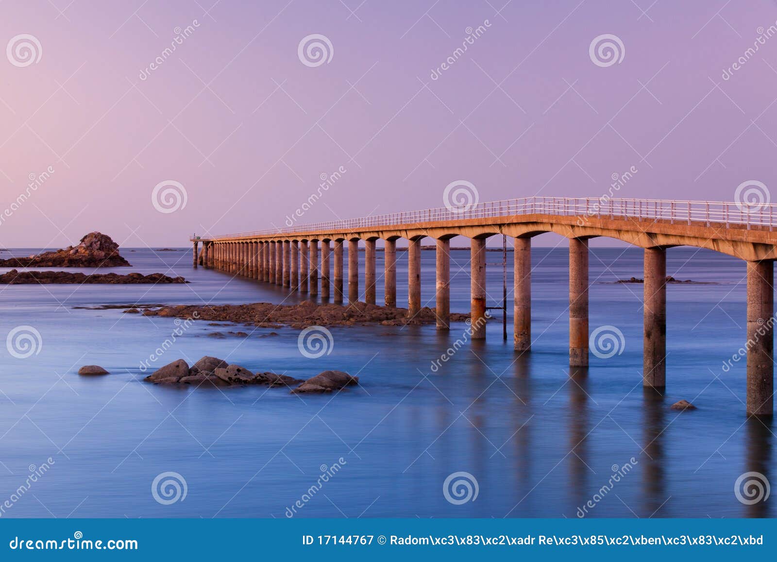 The jetty stock image. Image of isle, rocks, bretagne - 17144767
