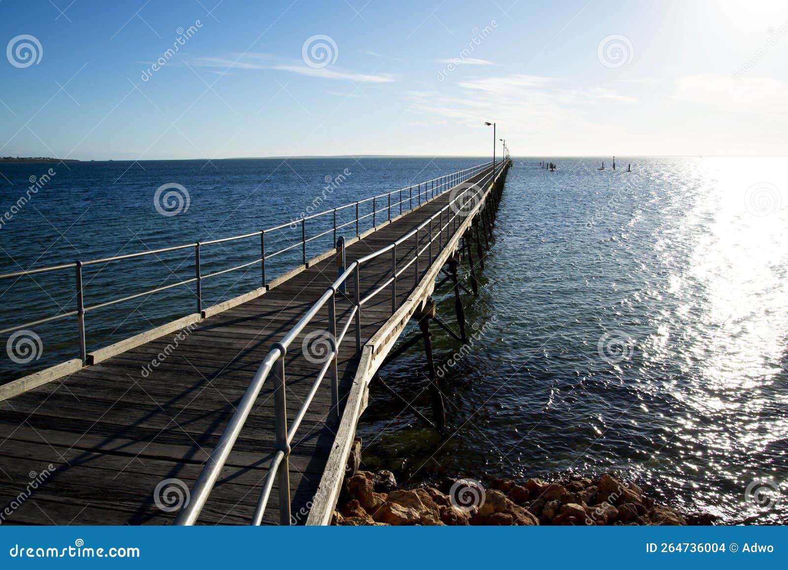 Jetty in Ceduna stock photo. Image of structure, australian - 264736004